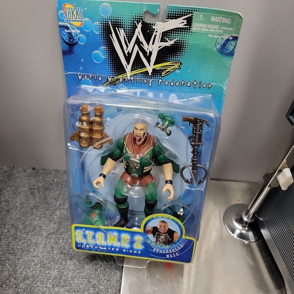 Toys | Wwf Stomp 2 Underwater Siege Headbanger Mosh | Poshmark